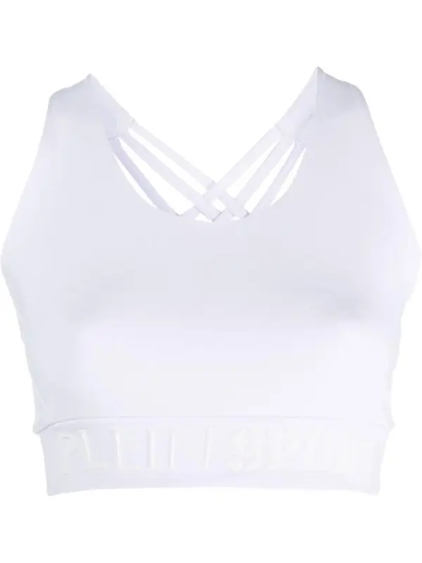 PLEIN SPORT Crossover-strap Sports Bra