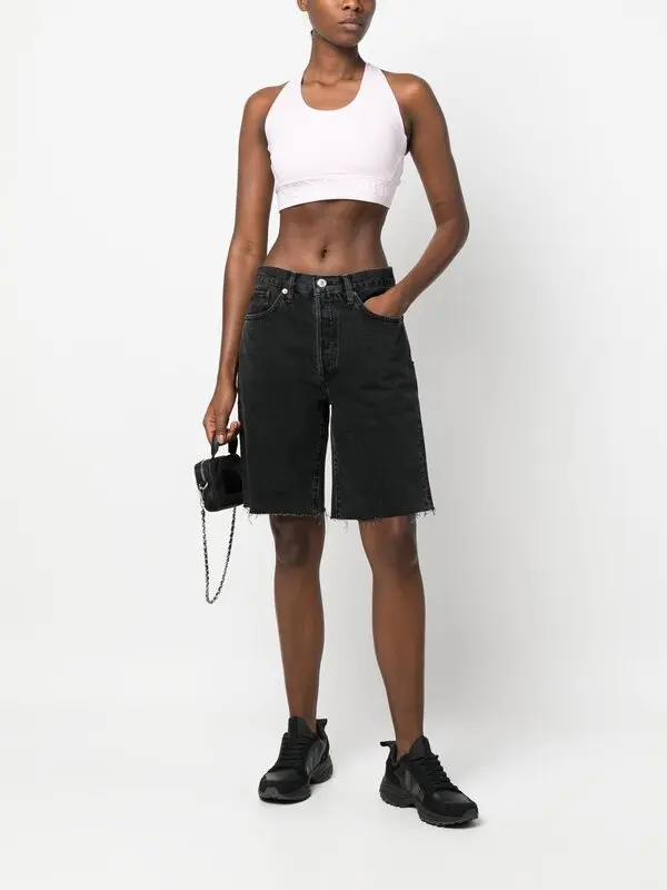 PLEIN SPORT Crossover-strap Sports Bra - Purple