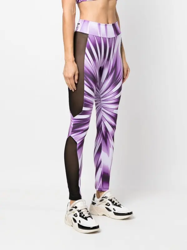 PLEIN SPORT Tie-dye High-waisted Leggings
