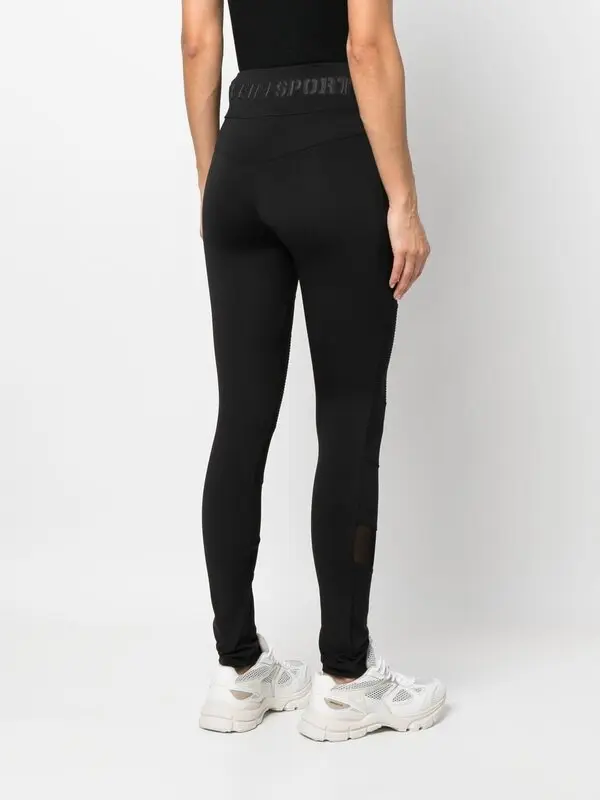 PLEIN SPORT Logo-waistband Leggings