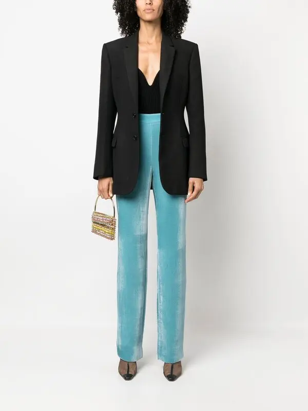 Moschino Velvet Flared Trousers