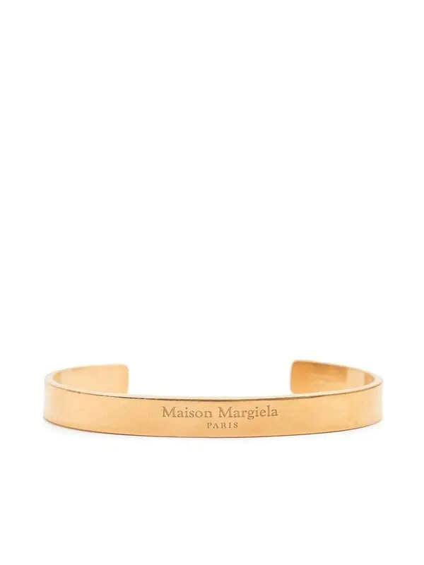 MAISON MARGIELA Engraved Bangle Bracelet - Gold