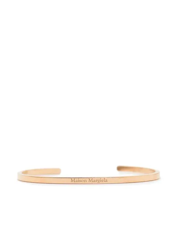 MAISON MARGIELA Logo-engraved Cuff Bracelet - Gold
