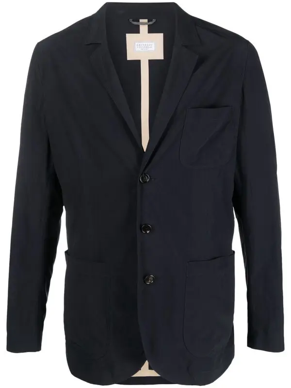 Brunello Cucinelli Patch-pocket Single-breasted Blazer