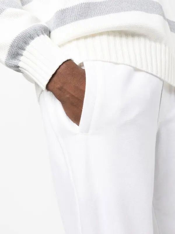 Brunello Cucinelli Drawstring-waist Track Pants - White