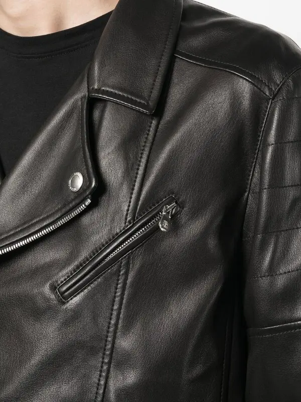 Brunello Cucinelli Leather Biker Jacket