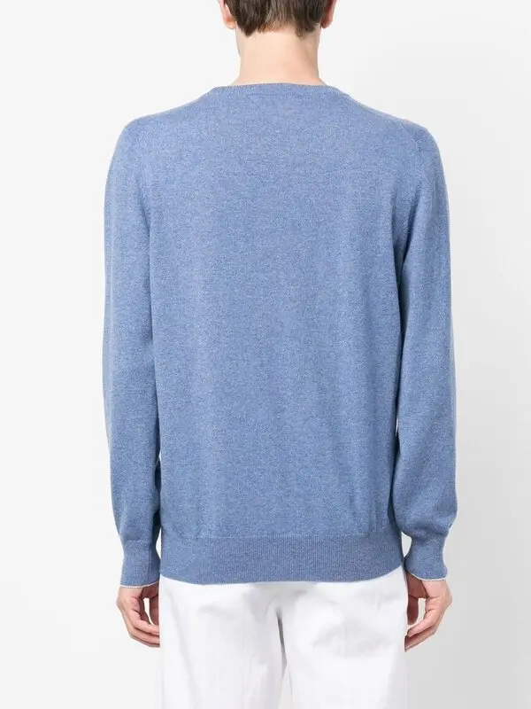 Brunello Cucinelli Crew-neck Cashmere Jumper - Blue