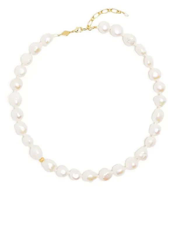 Anni Lu Stellar Pearl Necklace - White