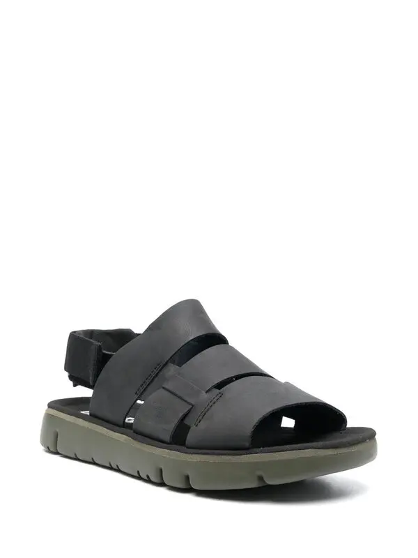 Camper Oruga Strap Detail Sandals - Black