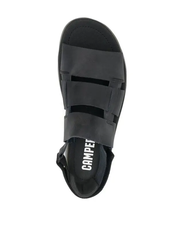 Camper Oruga Strap Detail Sandals - Black