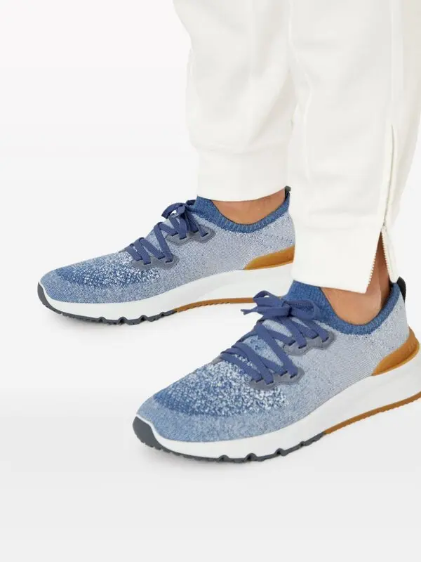 Brunello Cucinelli Speckled Low-top Sneakers