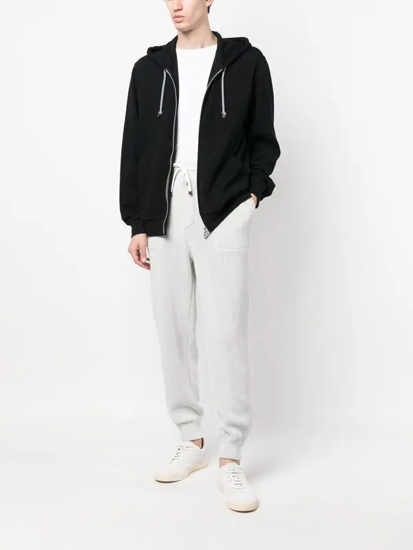 Brunello Cucinelli Drawstring-waist Cotton Track Pants