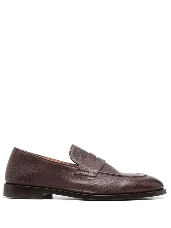 Brunello Cucinelli Almond-toe Flat-sole Loafers