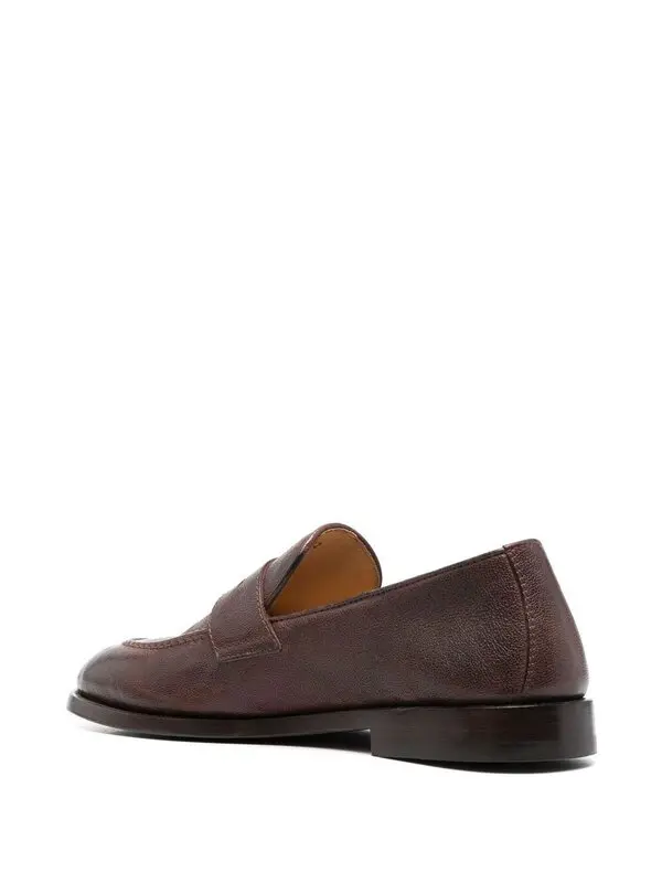 Brunello Cucinelli Almond-toe Flat-sole Loafers