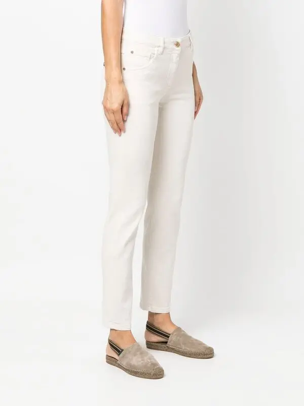 Brunello Cucinelli Logo-patch Straight-leg Trousers