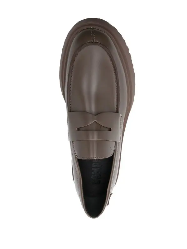 Camper Walden Leather Loafers - Brown
