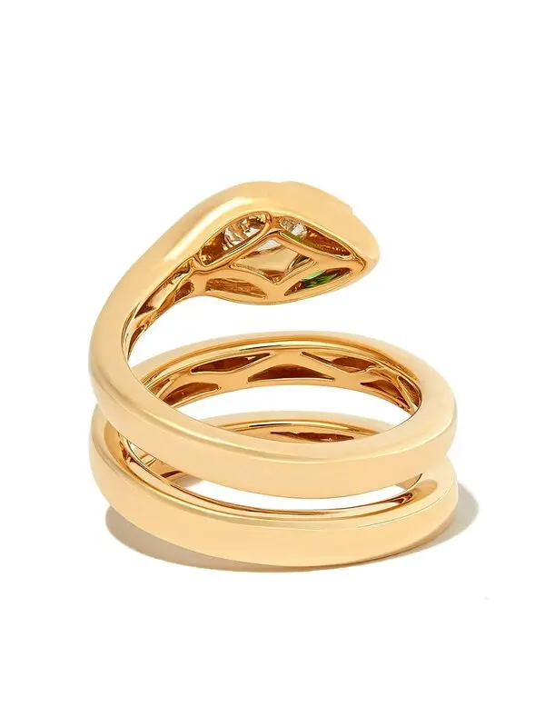 ANITA KO 18kt Yellow Diamond And Emerald Ring