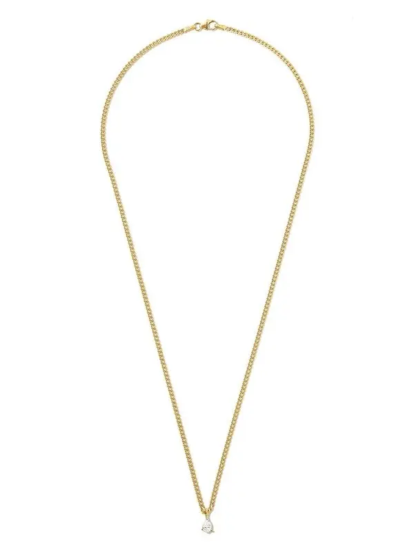 ANITA KO 18kt Yellow Diamond Chain-link Necklace