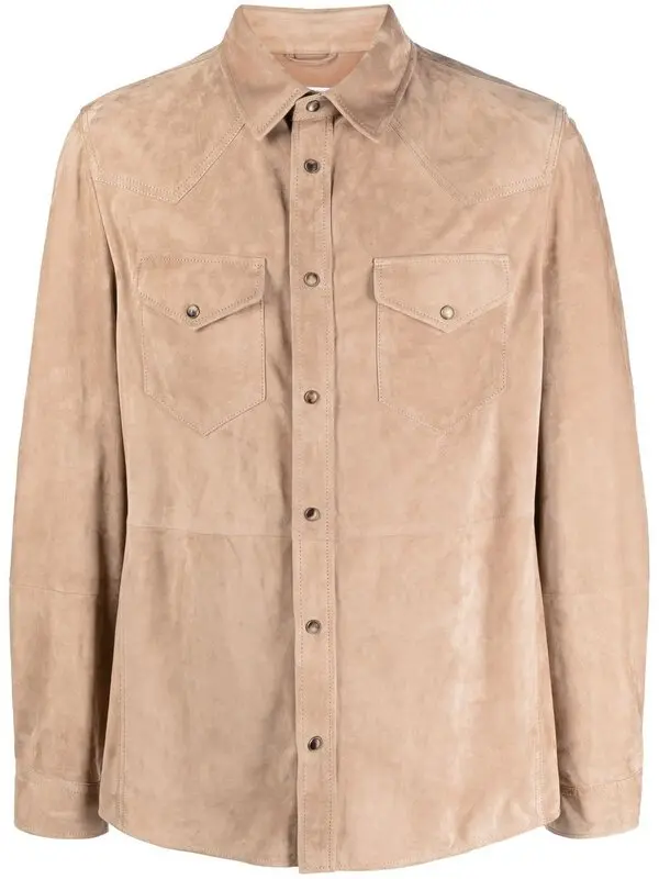 Brunello Cucinelli Button-up Suede Shirt