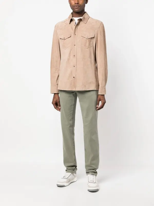 Brunello Cucinelli Button-up Suede Shirt
