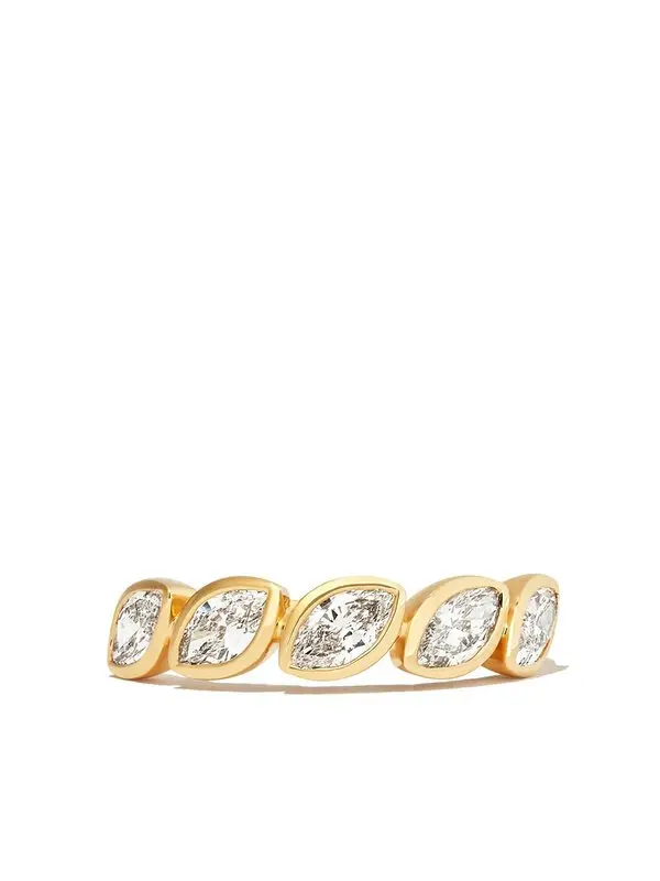 ANITA KO 18kt Yellow Diamond Demi-eternity Ring