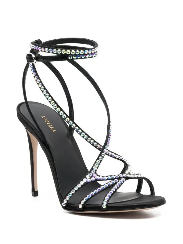 LE SILLA Belen 105mm Crystal-embellished Sandals
