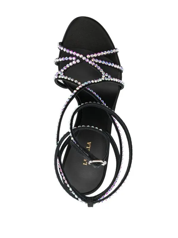 LE SILLA Belen 105mm Crystal-embellished Sandals