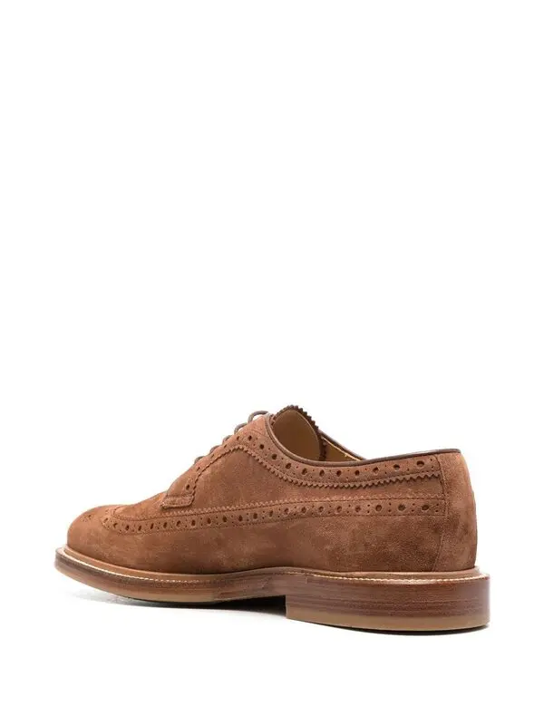 Brunello Cucinelli Perforated Suede Brogues