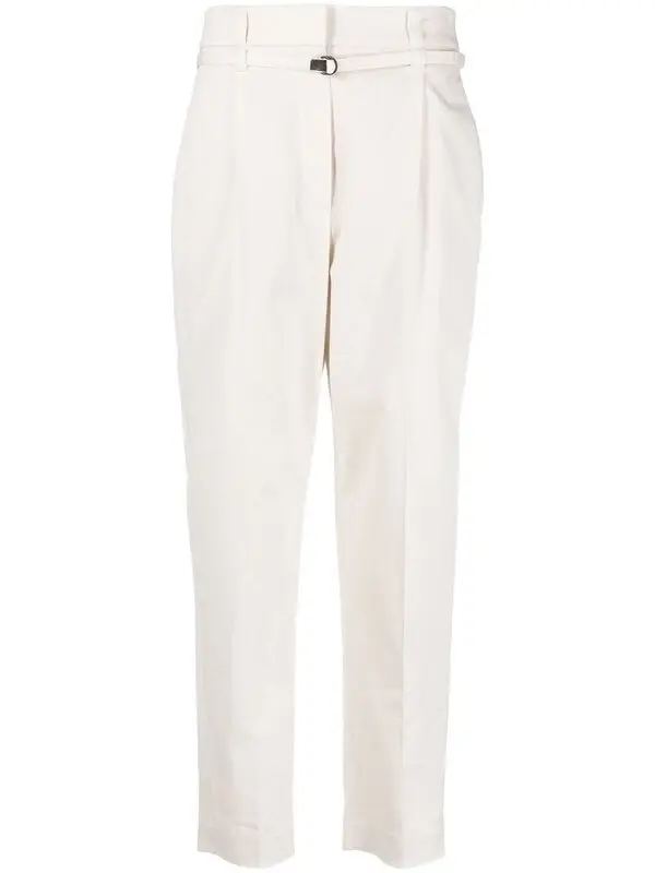 Brunello Cucinelli High-waisted Tapered-leg Trousers