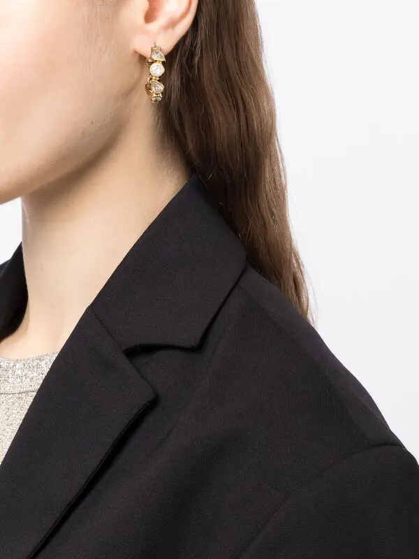 Completedworks Crystal-embellished Hoop Earrings