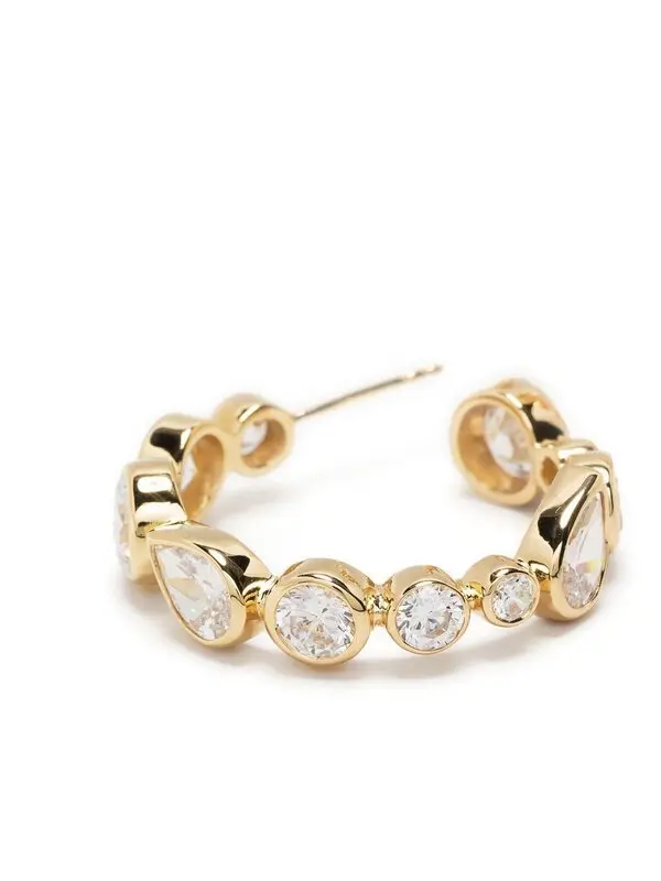 Completedworks Crystal-embellished Hoop Earrings