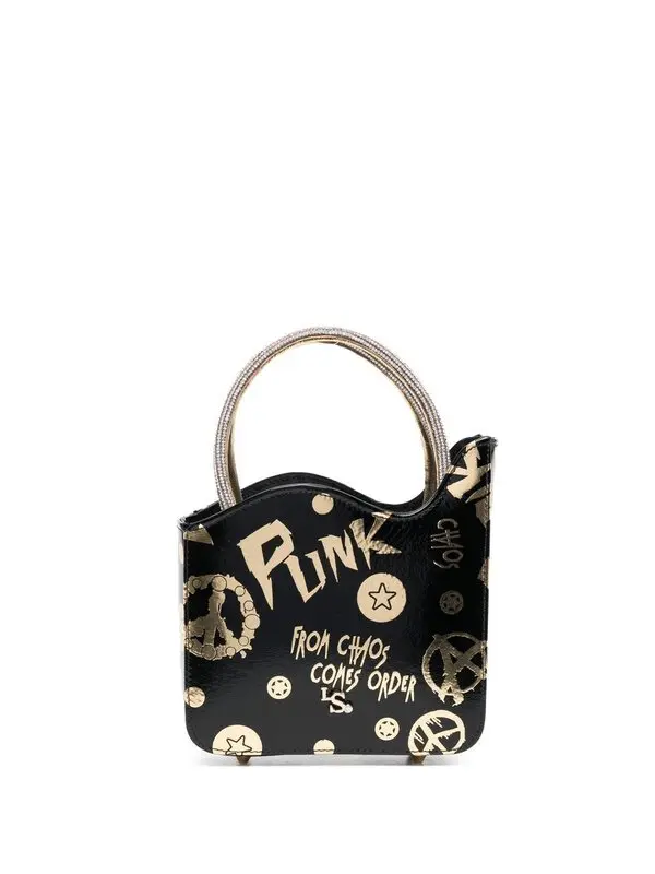 LE SILLA Graphic-print Mini Bag - Black