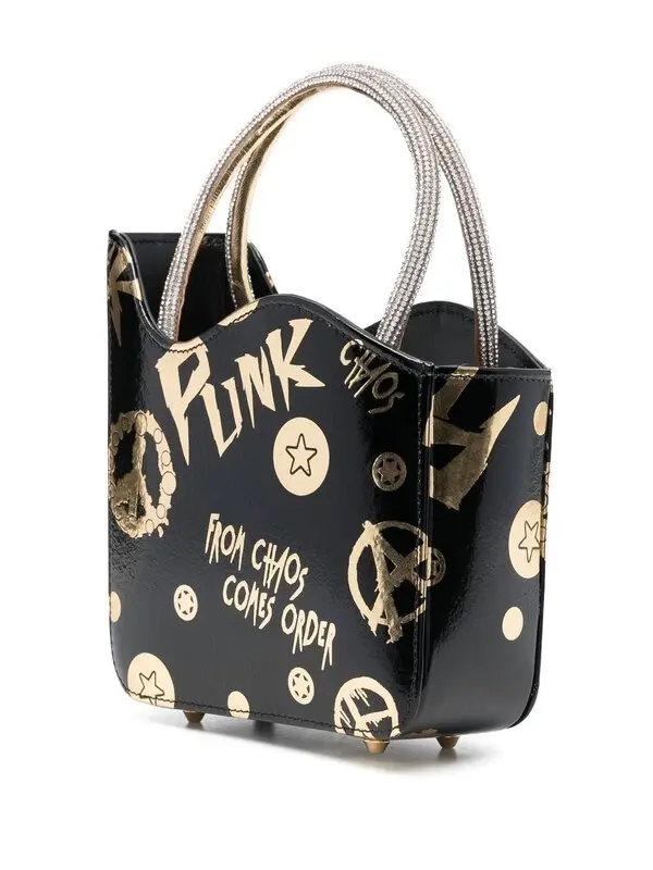 LE SILLA Graphic-print Mini Bag - Black