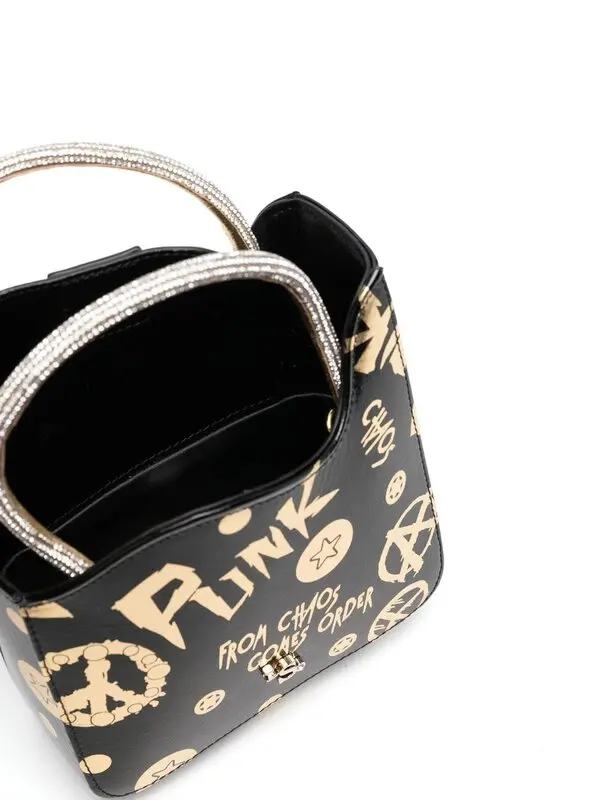 LE SILLA Graphic-print Mini Bag - Black