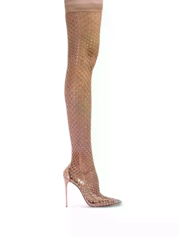 LE SILLA 120mm Gilda Thigh-high Boots - Pink