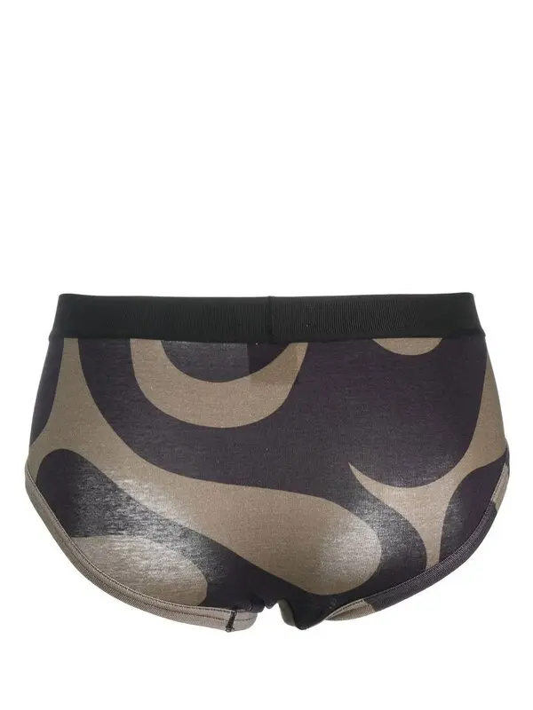 TOM FORD Logo Waistband Briefs - Black