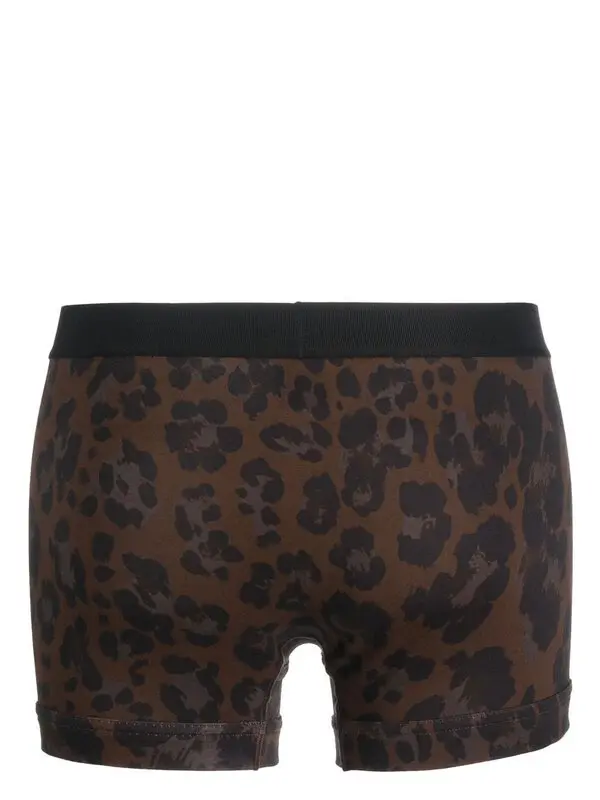 TOM FORD Logo Waistband Boxer Briefs - Brown