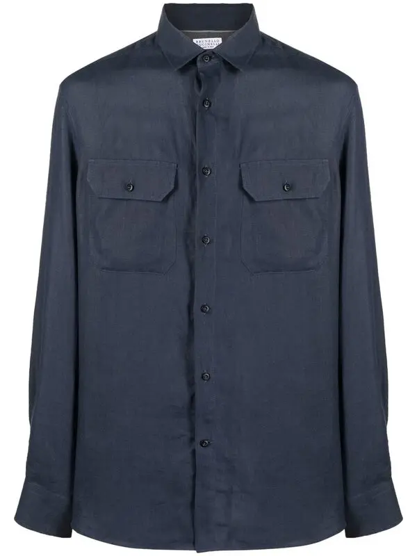 Brunello Cucinelli Long-sleeve Button-up Shirt