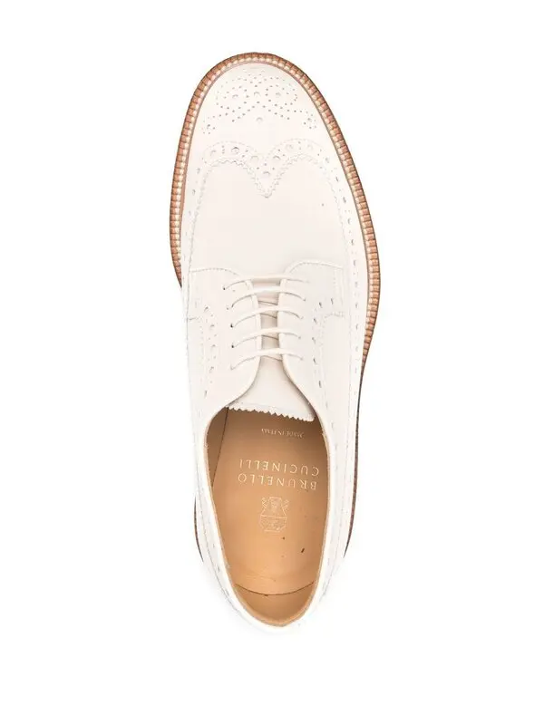 Brunello Cucinelli Perforated Derby Shoes
