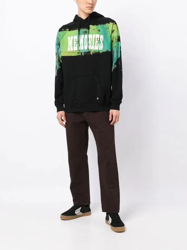 STAIN SHADE X Hiroshi Fujiwara Slogan-print Hoodie