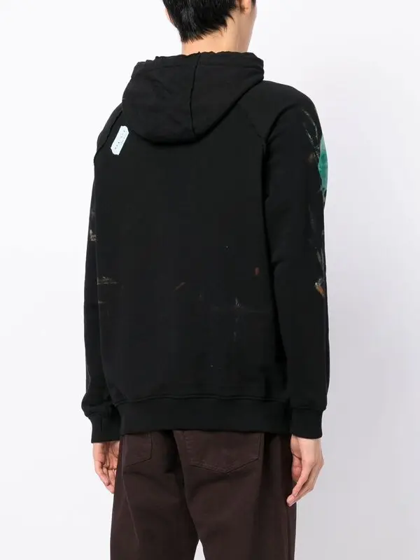 STAIN SHADE X Hiroshi Fujiwara Slogan-print Hoodie