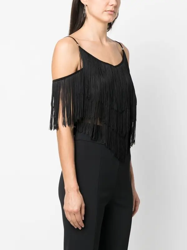 Pinko Giappone Fringe-embellished Blouse