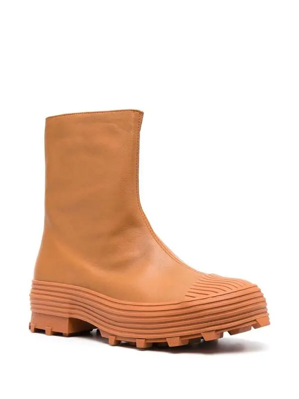 Camper Traktori Leather Boots - Brown