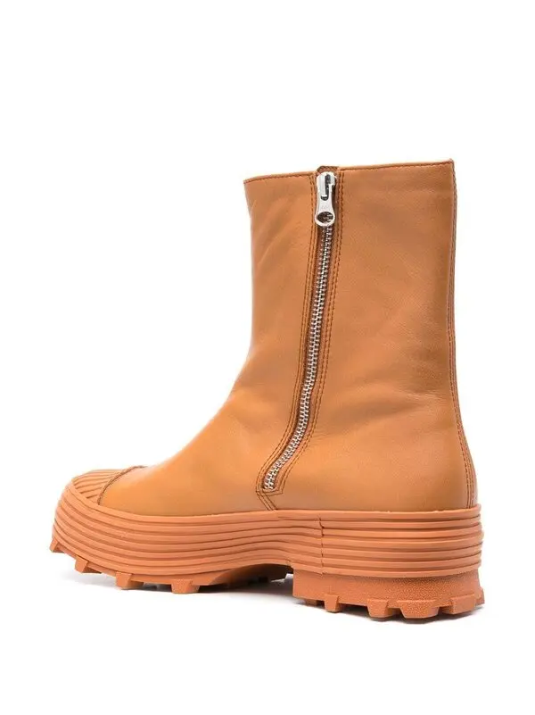 Camper Traktori Leather Boots - Brown
