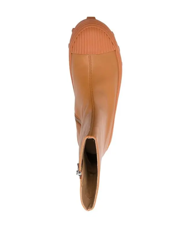 Camper Traktori Leather Boots - Brown