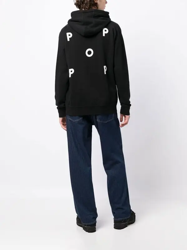 POP TRADING COMPANY Logo-print Drawstring Hoodie