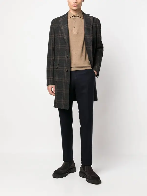 LARDINI Long-sleeve Polo Shirt - Neutrals