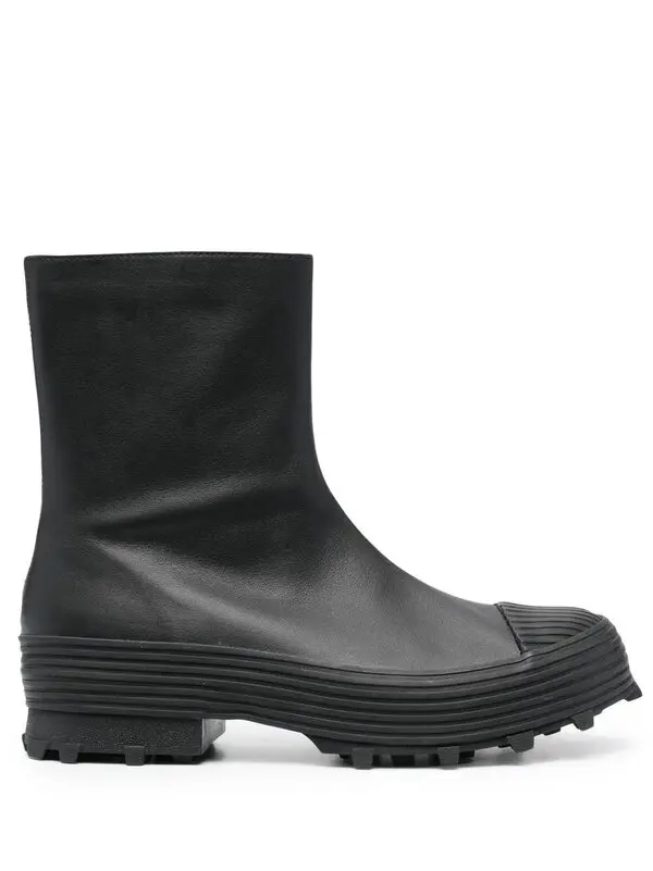 Camper Traktori Leather Boots - Black