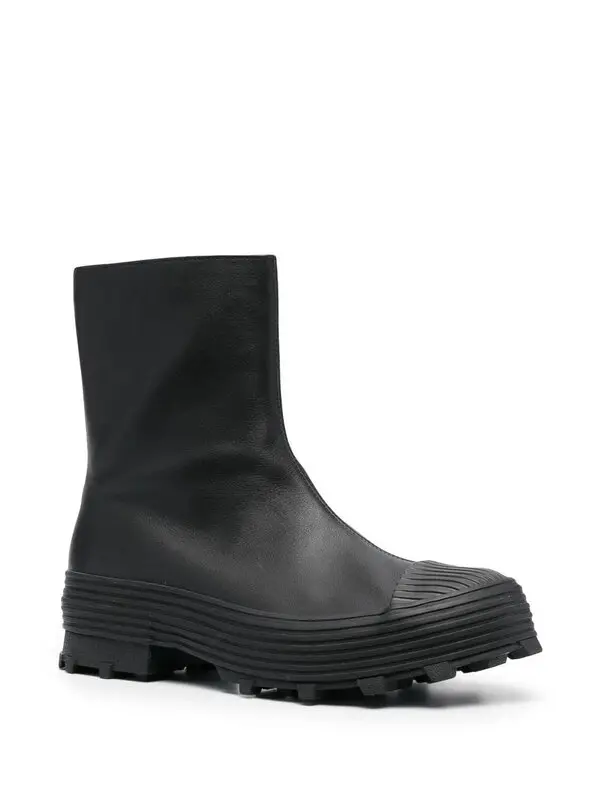 Camper Traktori Leather Boots - Black