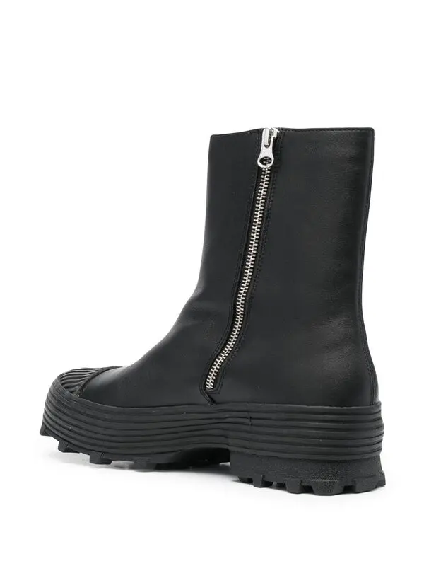 Camper Traktori Leather Boots - Black